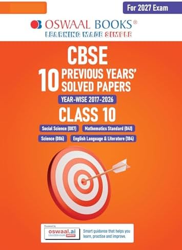 (Oswaal) CBSE 10 Previous Years Papers | Year-wise: Solved Papers (2017 ...