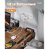 Switzerland Travel Plug Adapter 2 Pack, TESSAN Type J Switzerland Power ...