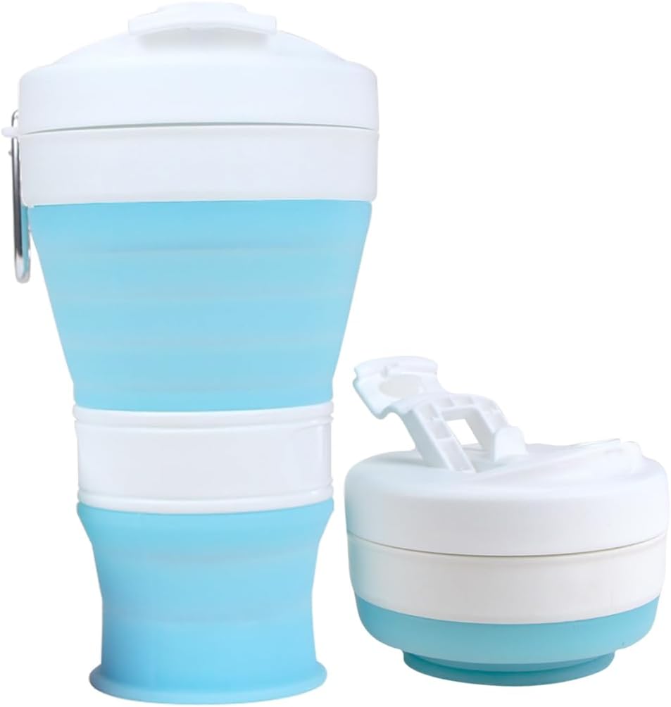 Amazon.com: CYNROFVEN Silicone Collapsible Cup for Travel Camping ...