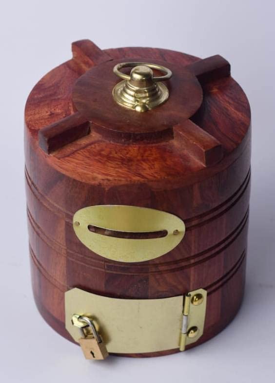 BRAC - Wooden Money Bank / Gullak / Money Box - Water Tank Shape ...