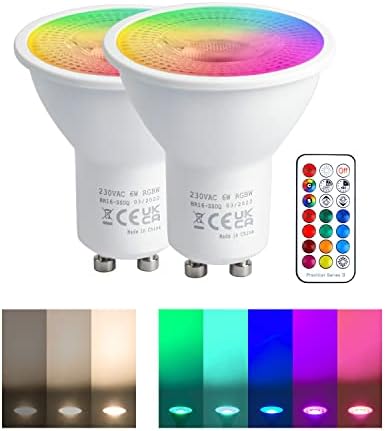 GU10 Multi-Color LED Light Bulb with Remote Control (GU10 RGB) : Amazon ...