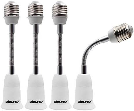 4Pcs Double Light Bulb Socket Adapter - Twin Socket Adapter E26 Led ...