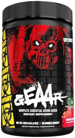 Amazon.com: Mutant GEAAR - 9.4g of EAA Powder + Arginine, 7g BCAAs, 4g ...