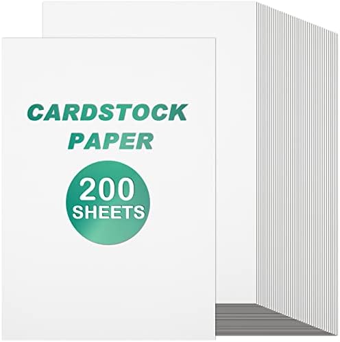 Amazon.com : 200 Sheets Kraft Cardstock Thick Paper 300gsm Heavy Weight ...