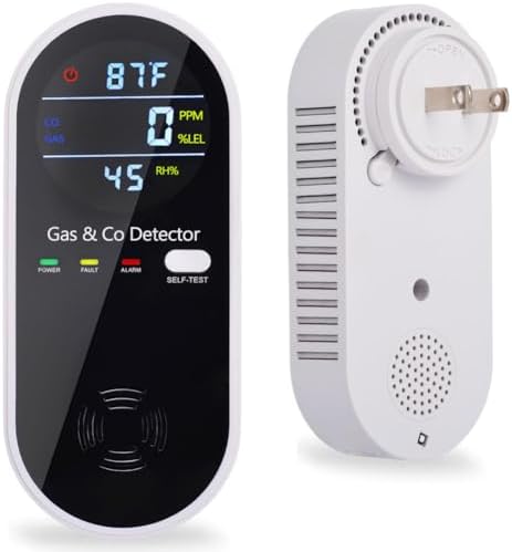 KH Alert Plug in Carbon Monoxide and Natural Gas Detector, Combination ...