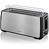 Cloer 3579 King-Size Toaster für 4 XXL Scheiben, Check-Funktion ...