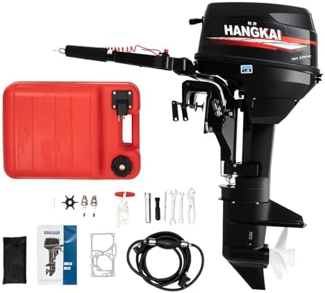 Amazon.com: Hangkai Outboard Motor, 6.5HP 4 Stroke Boat Engine Motor Short Shaft Outboard Heavy ...