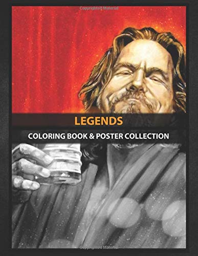 Coloring Book & Poster Collection: Legends The Dude Classic Movies ...