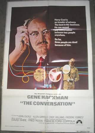 THE CONVERSATION / ORIGINAL U.S. ONE-SHEET MOVIE POSTER ( GENE HACKMAN ...