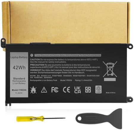 Amazon.com: 42Wh YRDD6 Battery for Dell Inspiron 15 3582 3583 3584 P75F ...