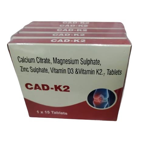 CAD K2 TAB Calcium Carbonate, Calcitrol and Vitamin K2 7 Tab : Amazon.in: Health & Personal Care