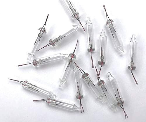 Prestige Glass Art 100 Clear Replacement Mini Light Bulbs - 6 Volts ...