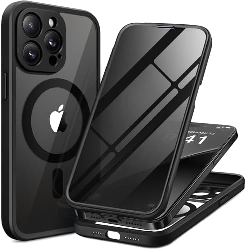 Amazon.com: MAKAVO Magnetic for iPhone 14 Pro Max Case, Compatible with MagSafe, Built-in Camera ...