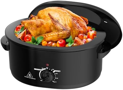 Amazon.com: 8 Quart Roaster Oven with Self-Basting Lid, Turkey Roasting ...