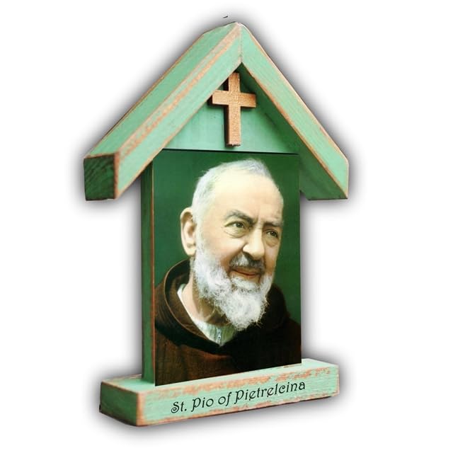 Amazon.com: Padre Pio statue, Saint Padre Pio, Padre Pio picture, Padre ...