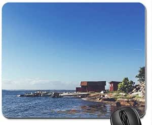 Amazon.com: Fishing Boats Gaming Mouse pad Computer Mousepad : Office ...