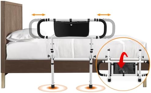 Amazon.com: CanFord Bed Rails for Elderly Adults Safety - with Motion Light, Bed Assist Rail ...