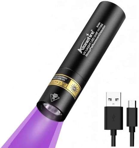 Alonefire SV94 395nm Small UV Torch Light 3W USB Rechargeable Mini ...