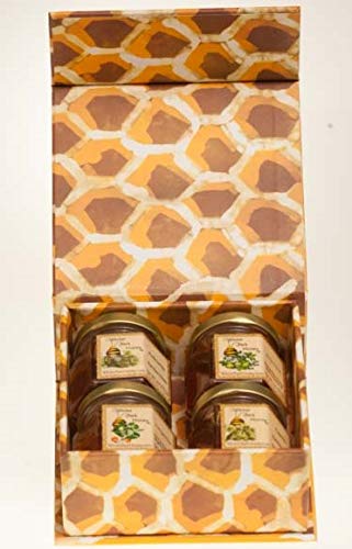Amazon.com : Pure Honey Sampler Gift Box (4 x 2oz honey variety jars ...