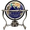 Unique Art 10-Inch Tall Table Top Blue Lapis Ocean Gemstone World Globe ...