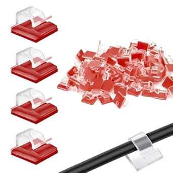 Sughug Clips Câble Adhésives, 60 PCS Clip Cabl Adhesif Rangement de ...
