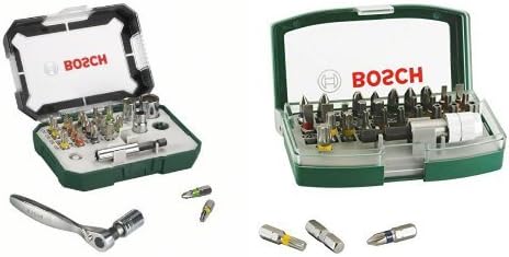 Bosch 2607017322 - Conjunto de 26 unidades para atornillar (con vasos y ...