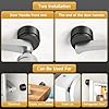 Amazon.com: Door Stoppers for Wall Protector with Adhesive, Aluminum ...