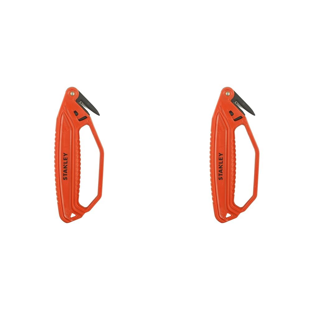 STANLEY STHT10244 Plastic Safety Wrap Cutter with Blade (Red) (Pack of ...