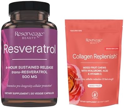 Amazon.com: Reserveage Beauty, Resveratrol 500 mg, Antioxidant ...