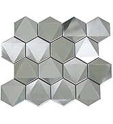 KASARO Wall Decor Peel and Stick Mosaic Shell Backsplash Tile for ...