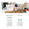 Amazon.com: Zip Top Reusable Food Storage Bags | 3 Bag Set [Gray] - 2 ...