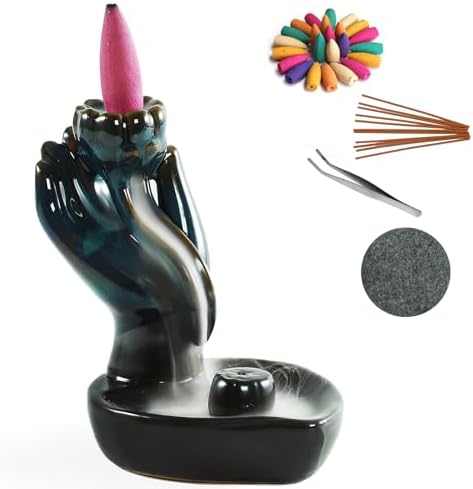 Amazon.com: Fanadith Backflow Incense Burner, Waterfall Incense Burner ...