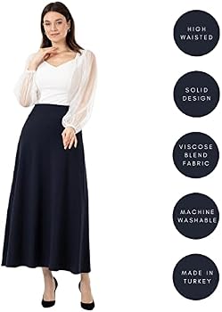 Saias Maxi Formais New Women's Elegant Empire Waist Long Sleeve Satin