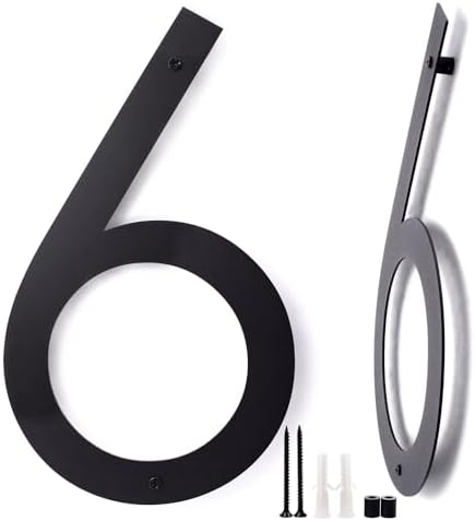 Amazon.com: SKLK-SEL 12 Inch House Numbers for Outside, Metal Modern ...