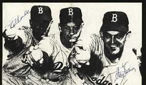 Autographed Labine Photograph - & ED ROEBUCK 4x7 BW PIC~JSA ...