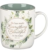 Amazon.com: Christian Art Gifts Set of Four Rustic Stoneware Coffee/Tea ...