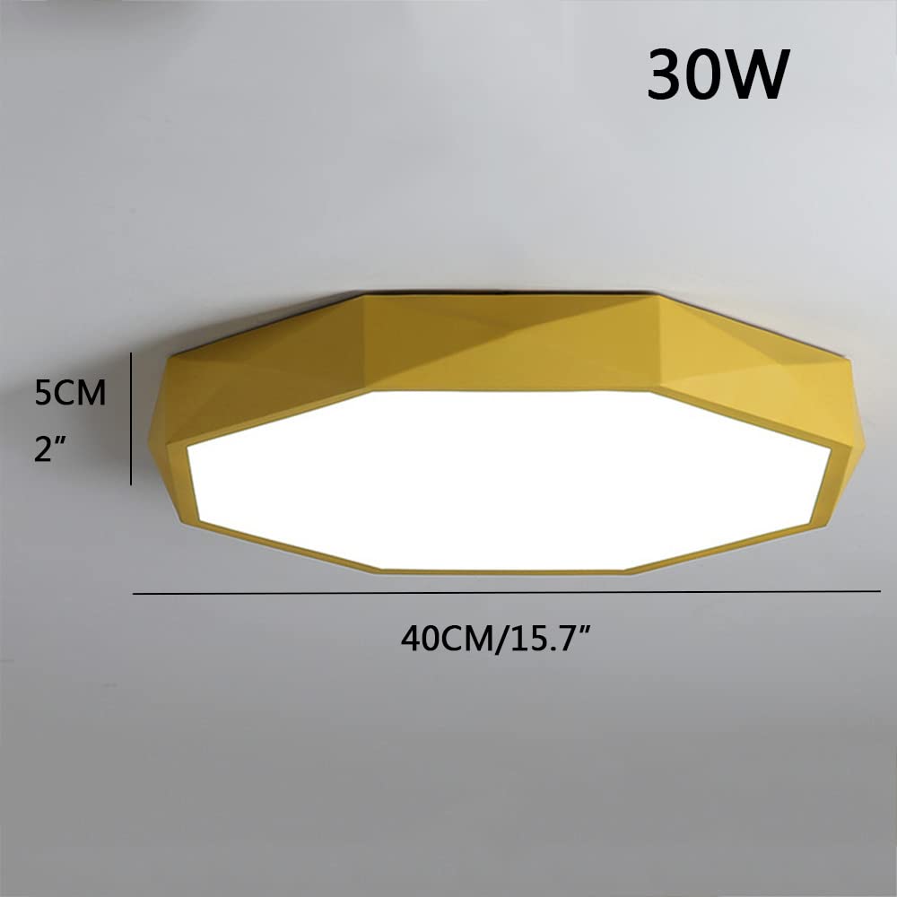 Entry Light Fixtures Octagon Contemporary Crystal And White 2.4G