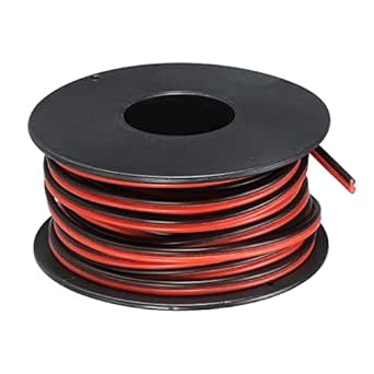 MECCANIXITY 22 Gauge Wire 2 Conductor Parallel Silicone Wire 22AWG ...