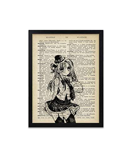 Manga Watercolour Print - Anime Dictionary Artwork Prints - Manga ...