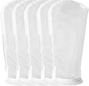 Honritone 5Pack Nylon Mesh Filter Socks 4 Inch Ring 50/75 / 100/200 ...