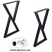 Amazon.com: MBQQ 2 Pcs Furniture Legs Rustic Decory Triangle Shape ...
