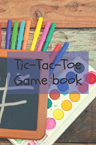 Tic-Tac-Toe Game book - fun game for kids and adults - template with ...