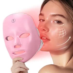 Amazon.com : Red Light Mask for Face, 7 Color Red Light Facial Masks ...