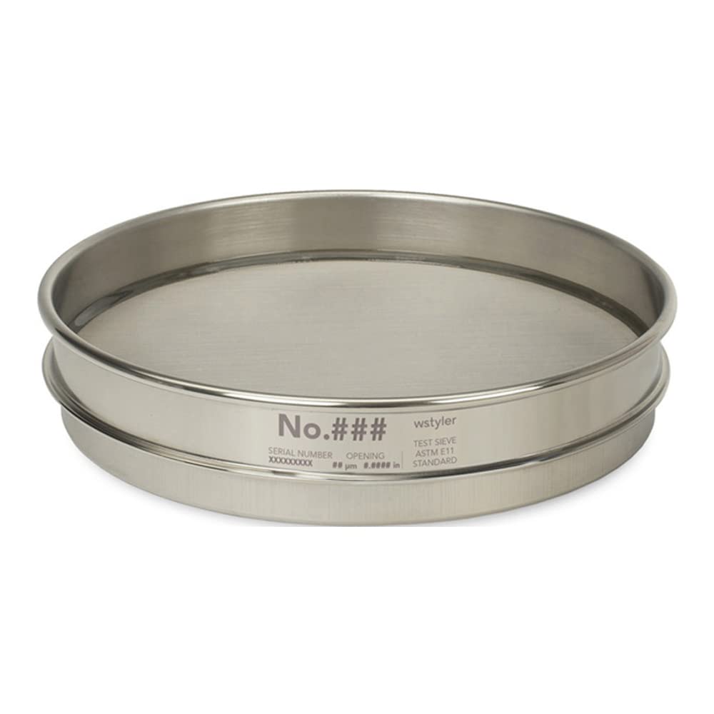 Advantech 60SS8H Stainless Steel Half Sieve, 8" Diameter, #60 Mesh Size ...