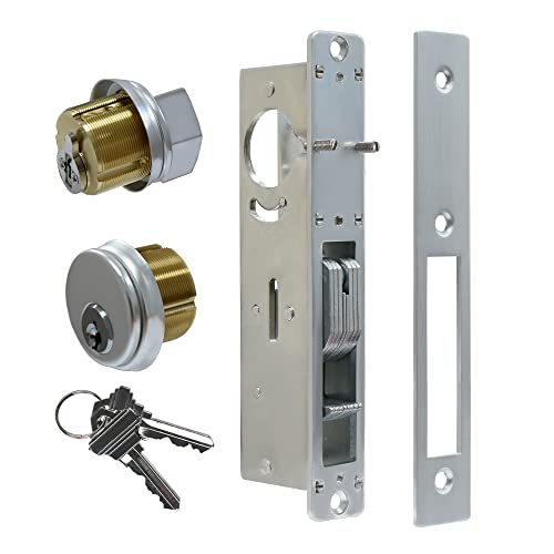 Storefront Door Lock， Aisecure Commercial Mortise Lock with Hook ...