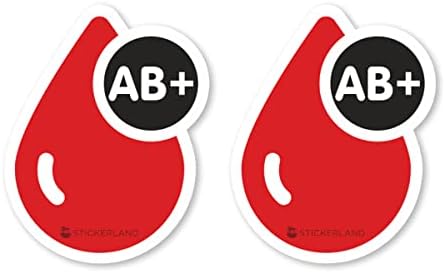 STICKERLAND I Donate AB Positive Blood Vinyl HD Quality Multicolor ...