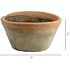 Amazon.com: HomArt Rustic Terra Cotta Oval Pot, Small, Antique Red, 1 ...