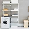 Amazon.com: MorningRo 6 Pcs Dual Track Upright Wall Shelving System ...