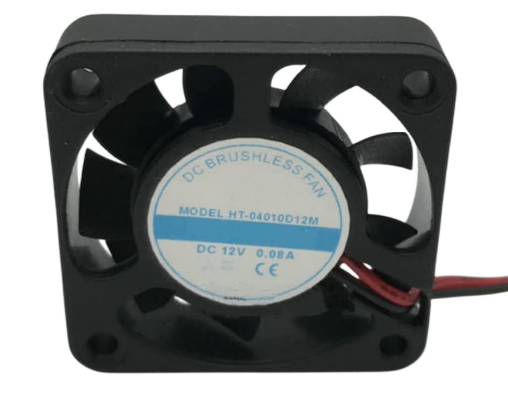 Amazon.com: 4CM Fan 12V, for 4010 HT-04010D12M 12V 0.08A 40X40X10MM 2 ...