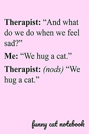Funny Cat Notebook: 6x9 Pink Cat Theme Journal, Diary, Notebook. With ...